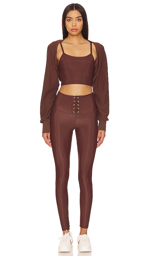 STRUT THIS strut-this x chantelle paige-mulligan the liam ankle legging in chocolate.
